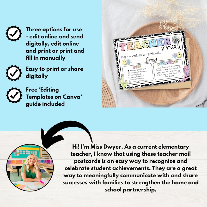A Note From Your Teacher, Happy Mail From Teacher, Teacher Note ...