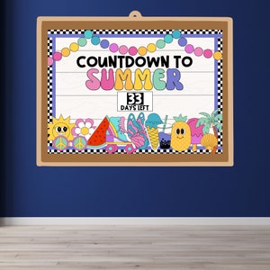 Summer Bulletin Board Kit Countdown to Summer Bulletin Board End of ...