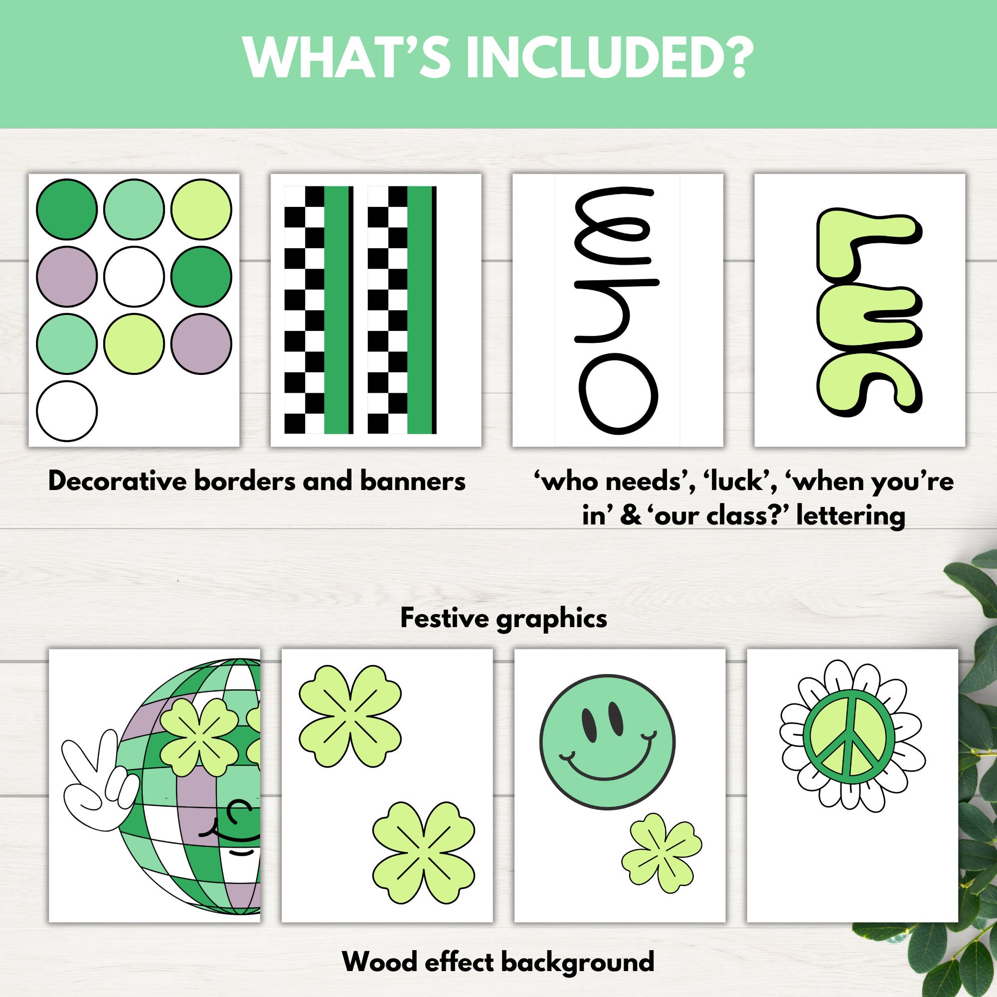 St Patrick's Day Bulletin Board Kit, St Patrick Pin Board, Groovy ...