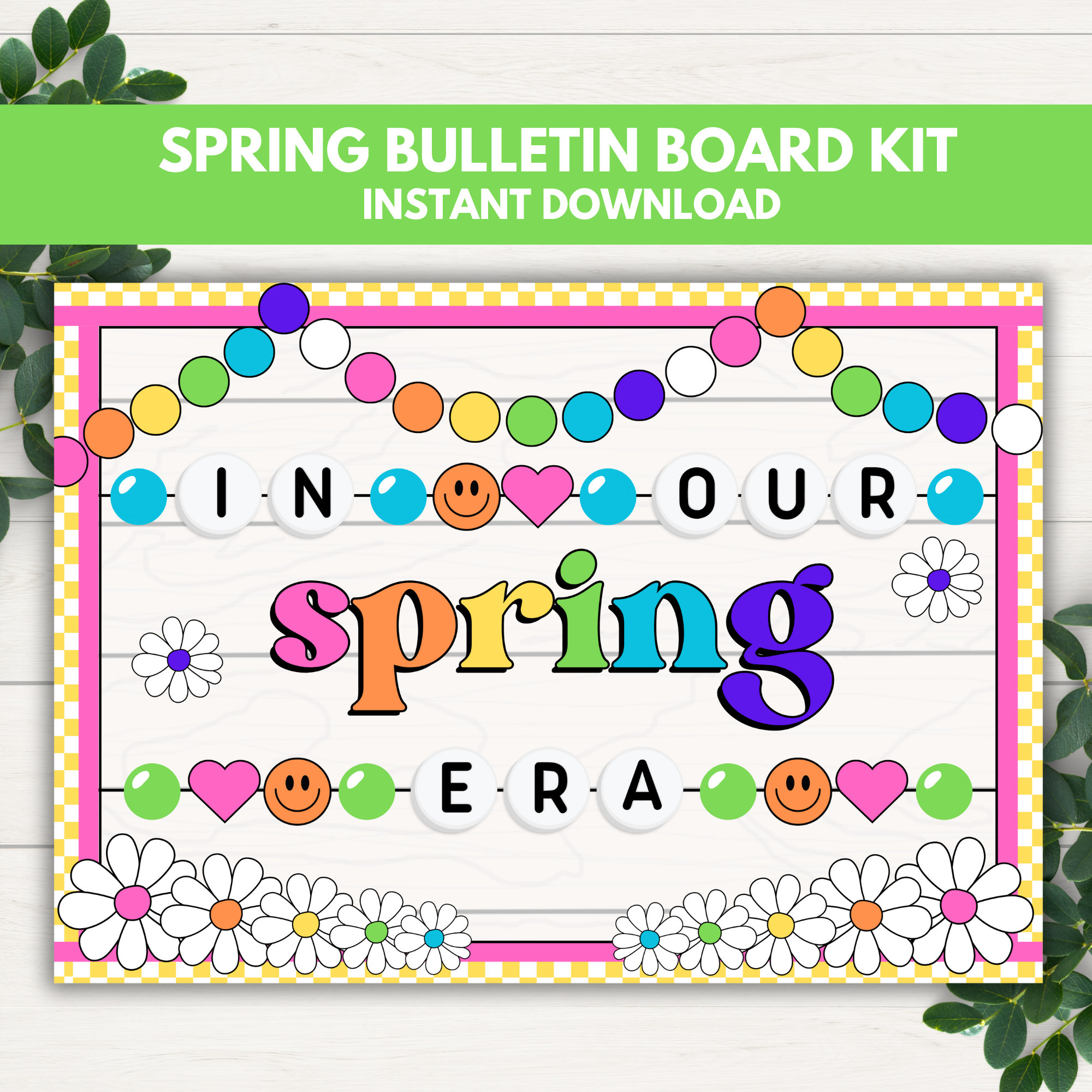 Spring Classroom Decor, Spring Bulletin Board Kit, Classroom Door Decor ...