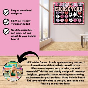 Valentine's Day Bulletin Board Kit for February Classroom Decoration ...