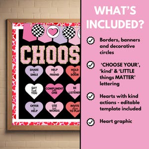 Valentine's Day Bulletin Board Kit for February Classroom Decoration ...