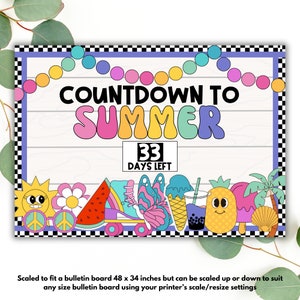 Summer Bulletin Board Kit Countdown to Summer Bulletin Board End of ...