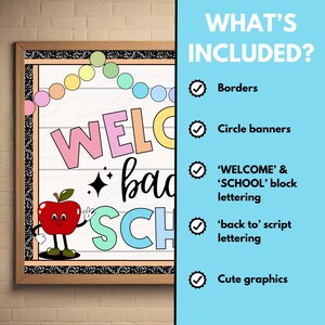 Welcome Back to School Bulletin Board, Bulletin Board Kit, First Day of ...