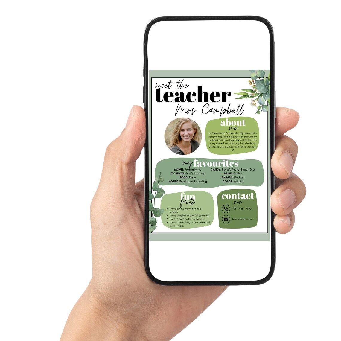 Meet the Teacher, All About My Teacher, Back to School Flyer, Open ...