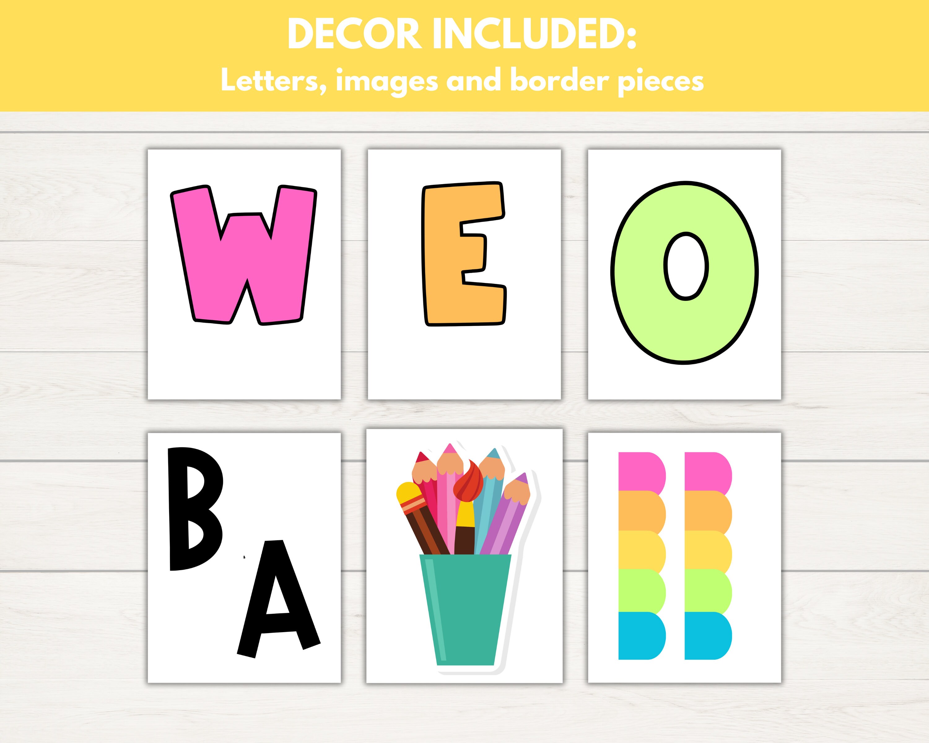 Rainbow Bright Back to School Board, Bulletin Board Set, Bulletin Board ...