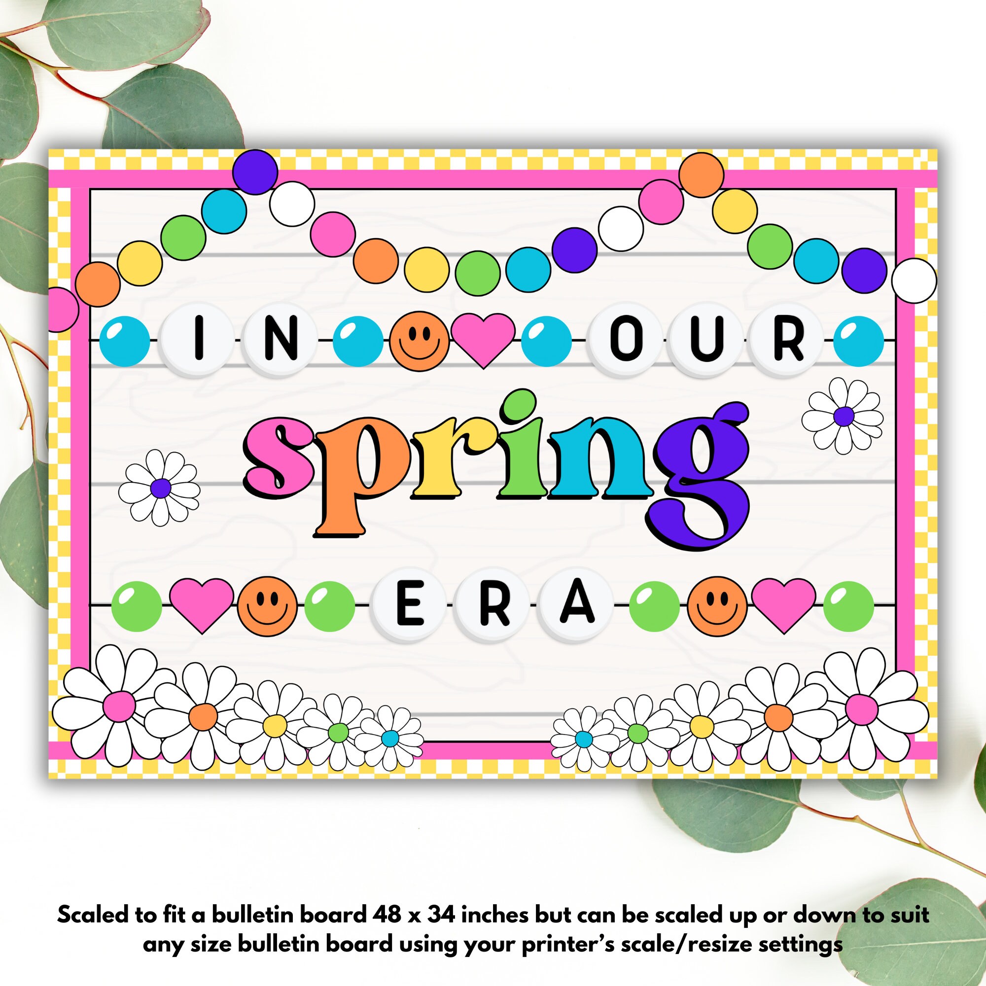 Spring Classroom Decor, Spring Bulletin Board Kit, Classroom Door Decor ...