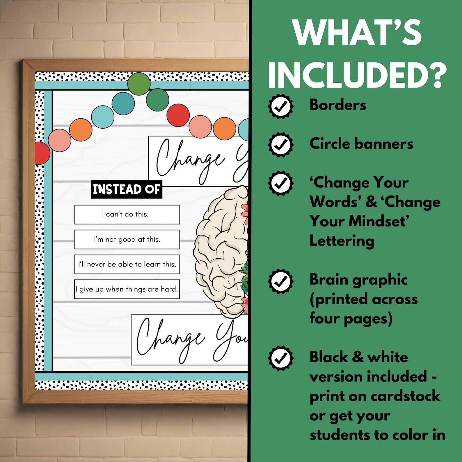 Growth Mindset Bulletin Board Classroom Bulletin Board Growth Mindset ...