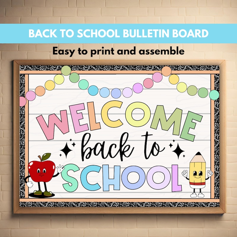 Welcome Back to School Bulletin Board - Etsy