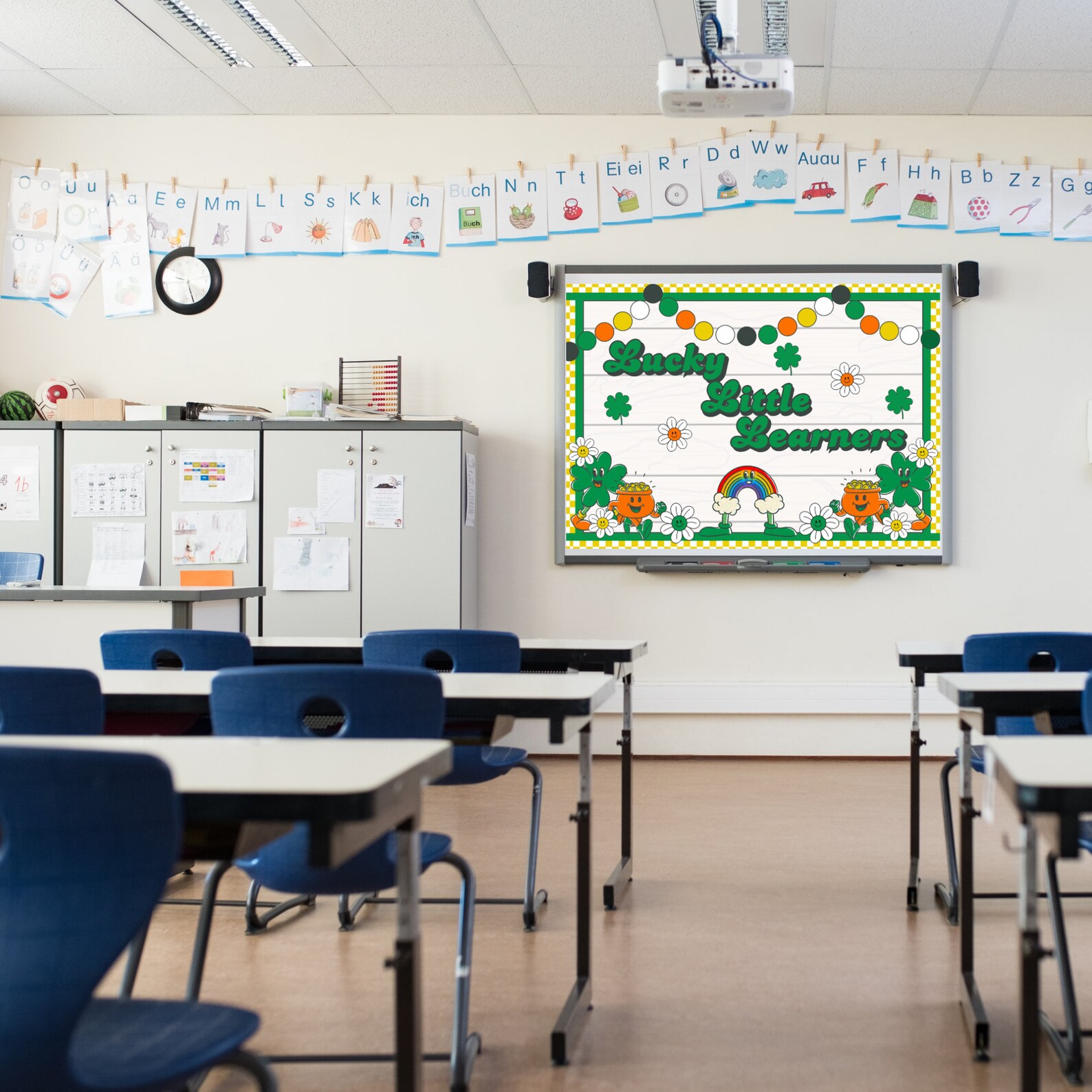 St Patricks Day Bulletin Board Kit, St Patrick Bulletin Boards ...
