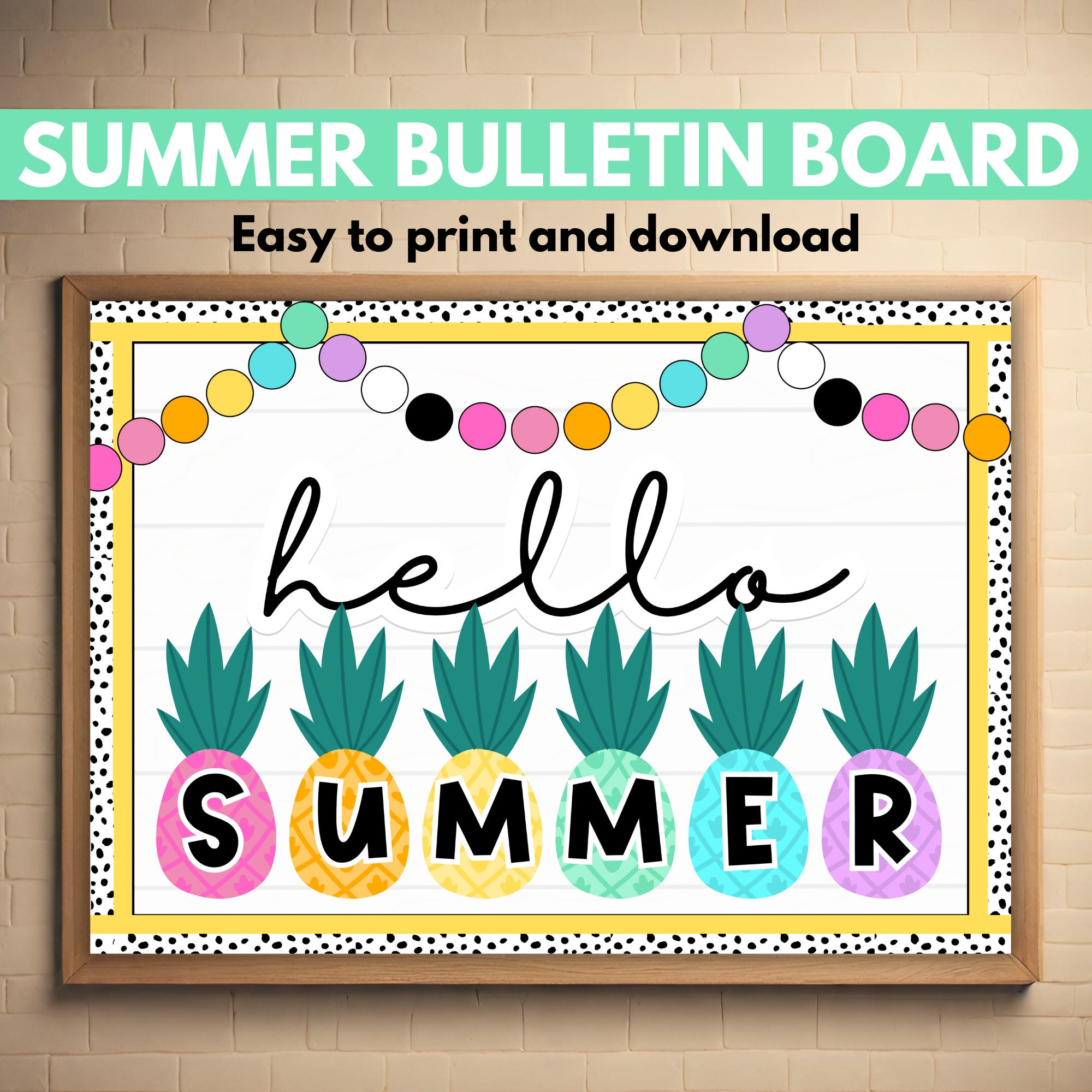Summer Bulletin Board Kit, Classroom Decor, End of Year Bulletin Board ...