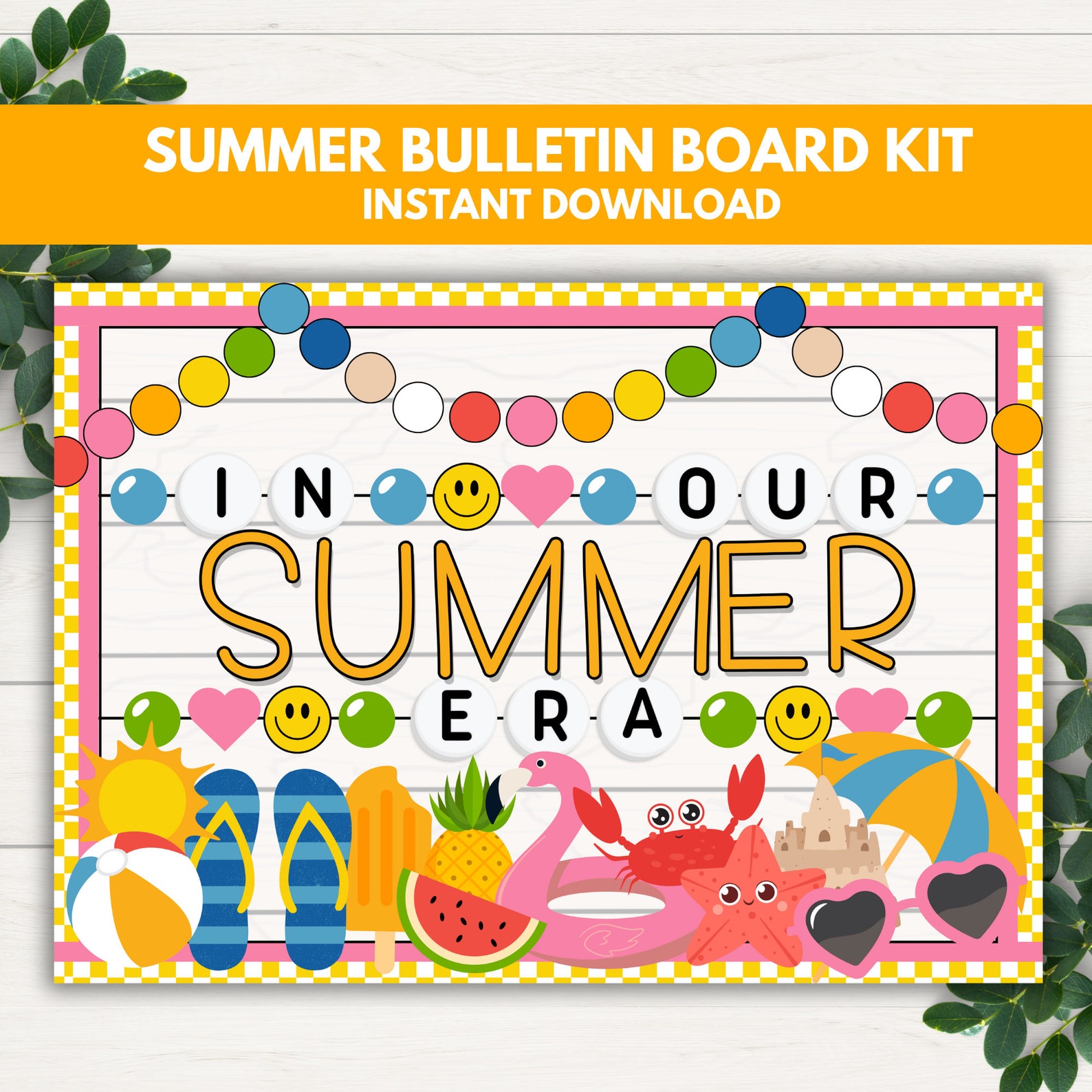 Summer Bulletin Board Kit, Classroom Decor, End of the Year Bulletin ...