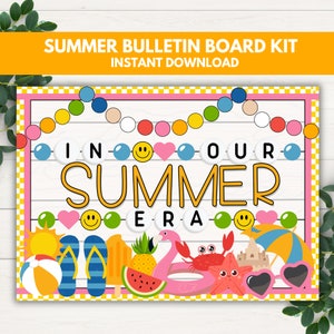 Summer Bulletin Board Kit, Classroom Decor, End of the Year Bulletin ...