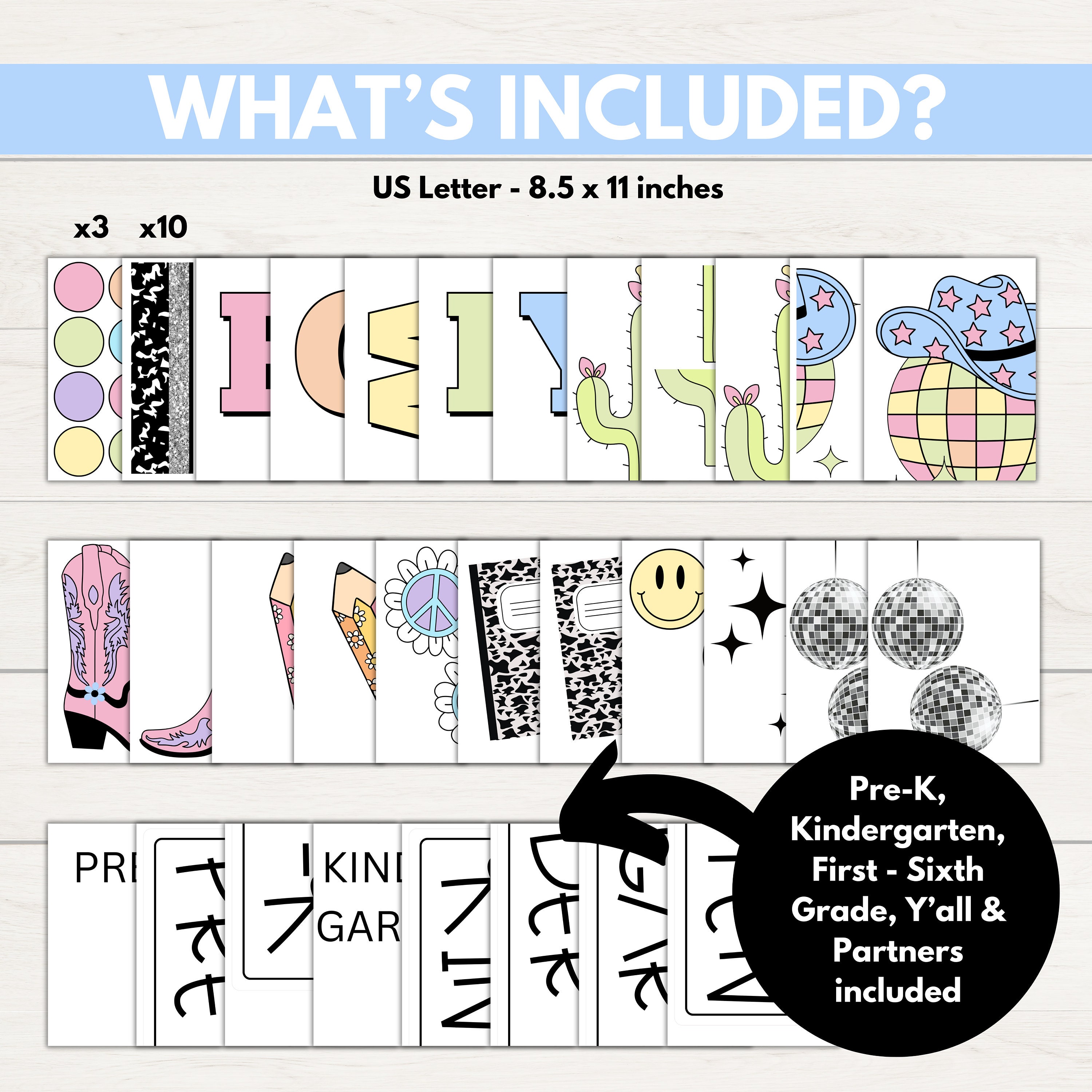 Back to School Bulletin Board, Bulletin Board Kit, First Day of School ...