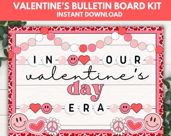 Valentines Day Bulletin Board Classroom, February Bulletin Board Kit ...