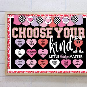 Valentine's Day Bulletin Board Kit for February Classroom Decoration ...
