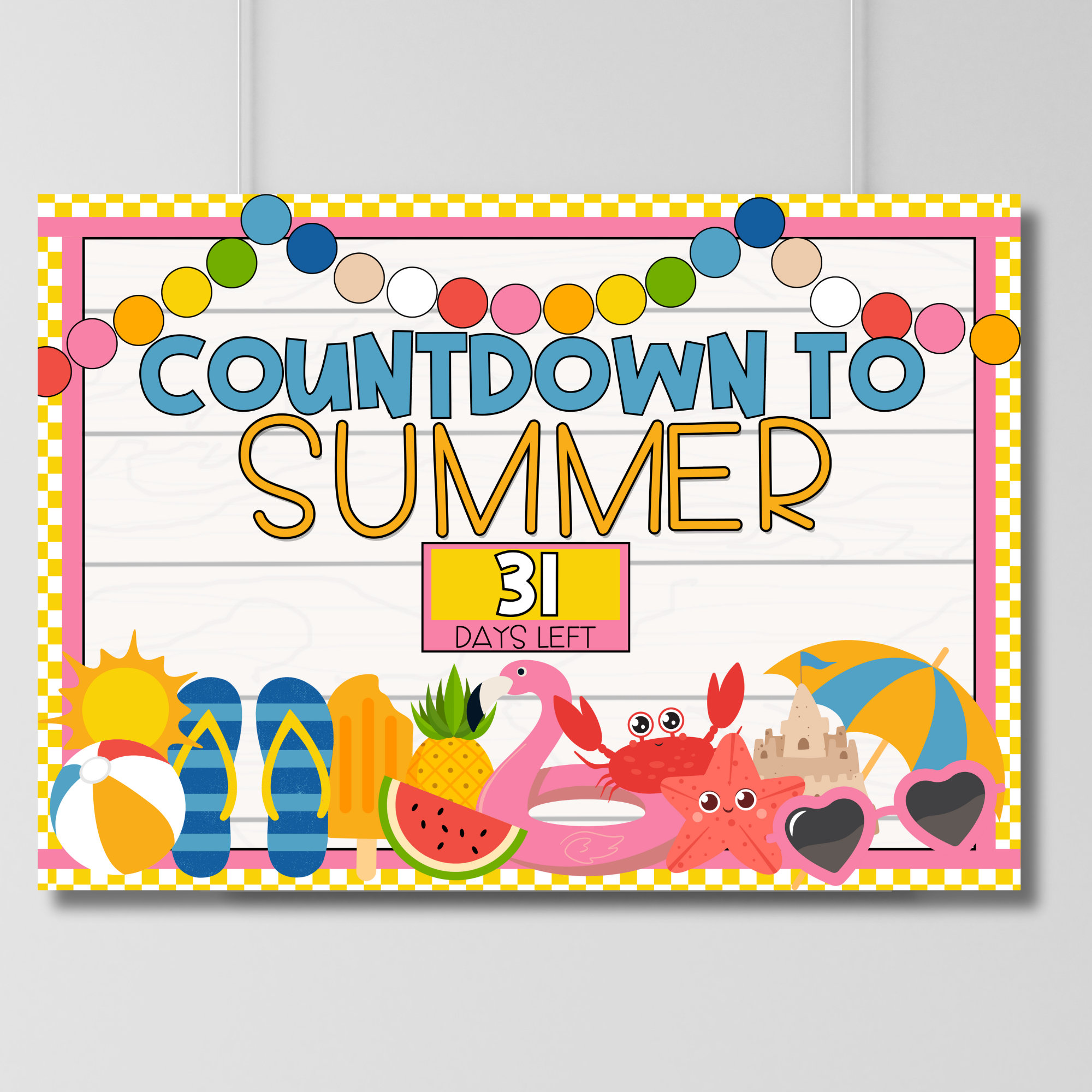 Summer Bulletin Board Kit, Classroom Decor, End of School Year Bulletin ...