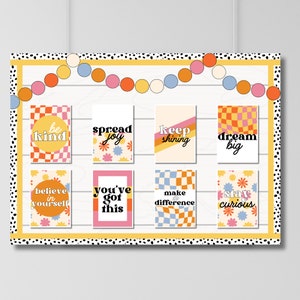 Classroom Posters, Classroom Decor, Retro Decor, Growth Mindset Poster ...