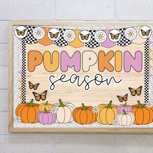 Pumpkin Patch Bulletin Board Thanksgiving Classroom Decor Fall Bulletin ...