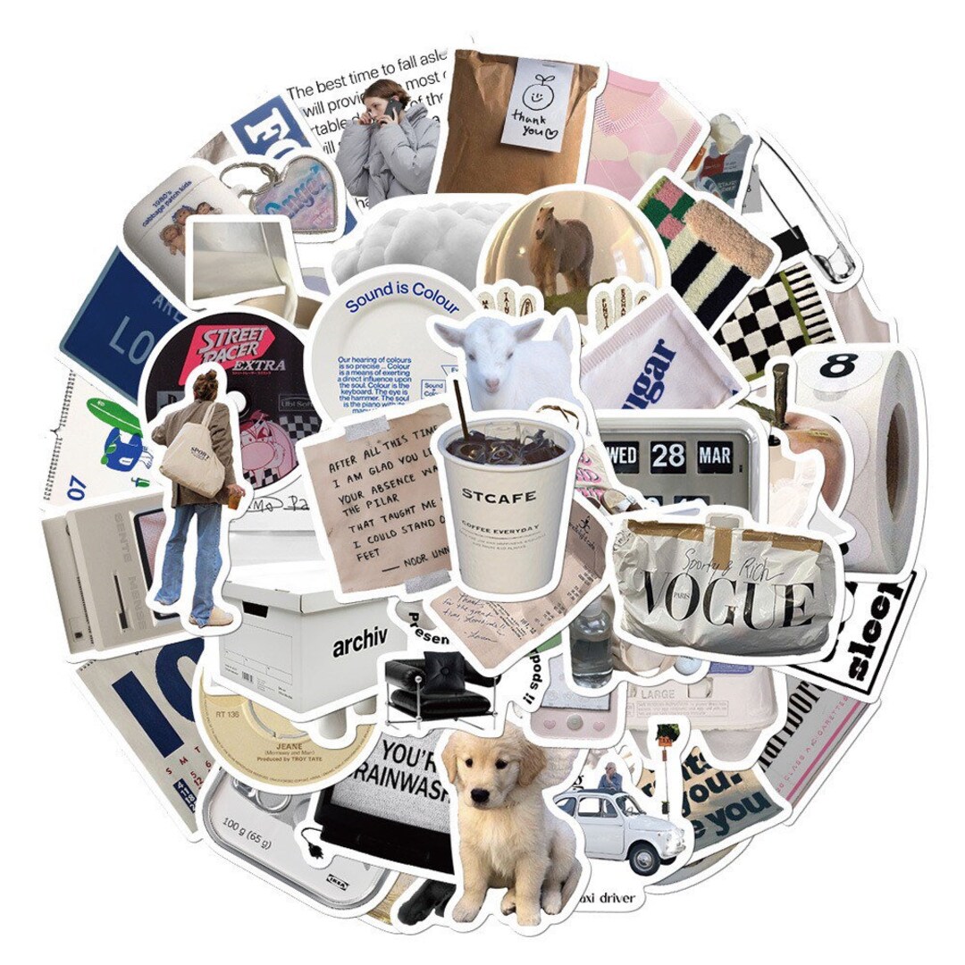 A1, Ins Simple Cute Stickers, 20 Pcs Random Variety Mixed Pack, Cute ...