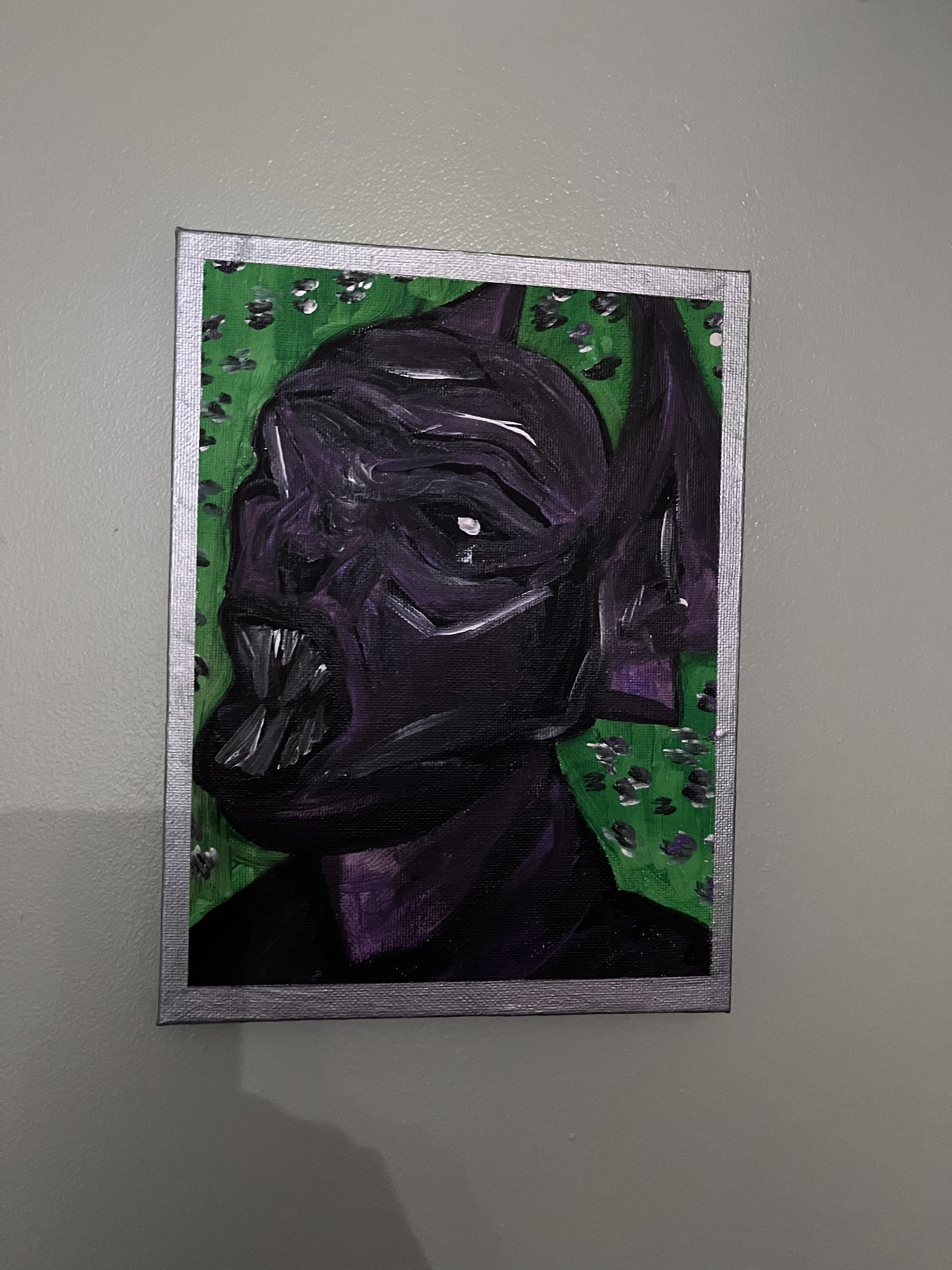 Original Folklore Acrylic Canvas Painting Ghoul Gothic Wall Art ...