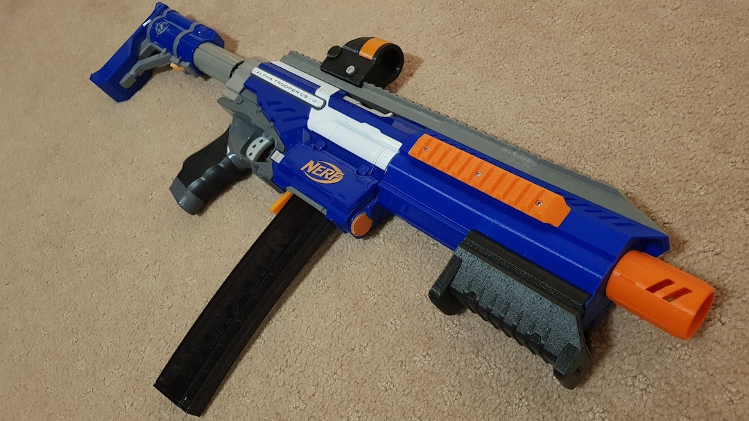 Kobra Kit Barrel Sleeve and Slider - Body Kit for Nerf Alpha Trooper ...
