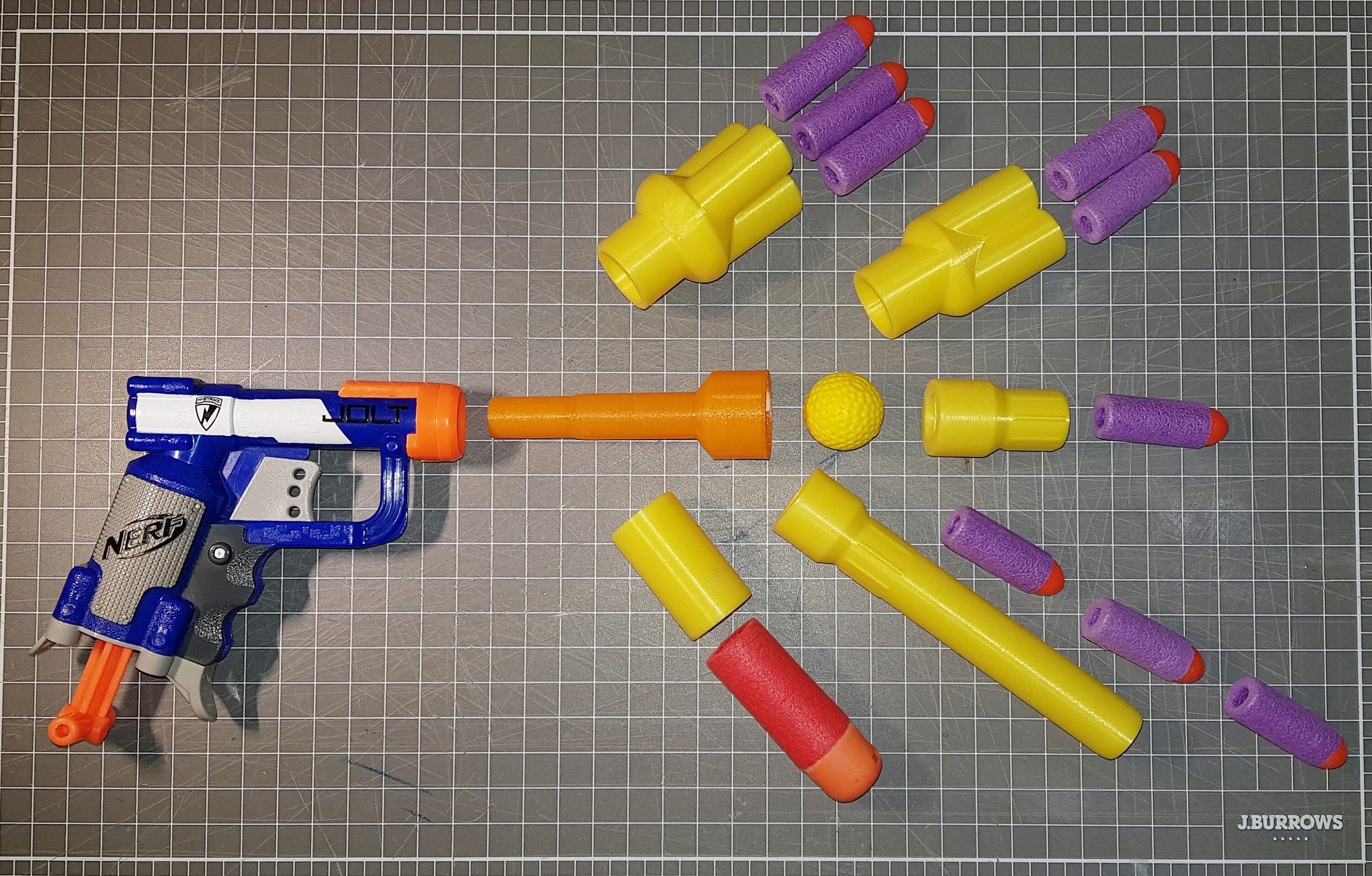 Multisolo - Nerf Single Shot Pistol Converter for Multi-calibre Multi ...