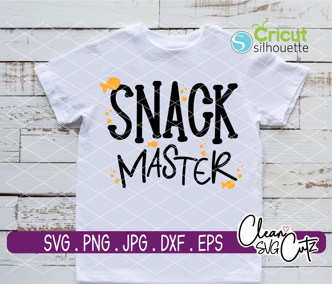 Snack Master Svg Baby Toddler SVG DXF Eps PNG High - Etsy