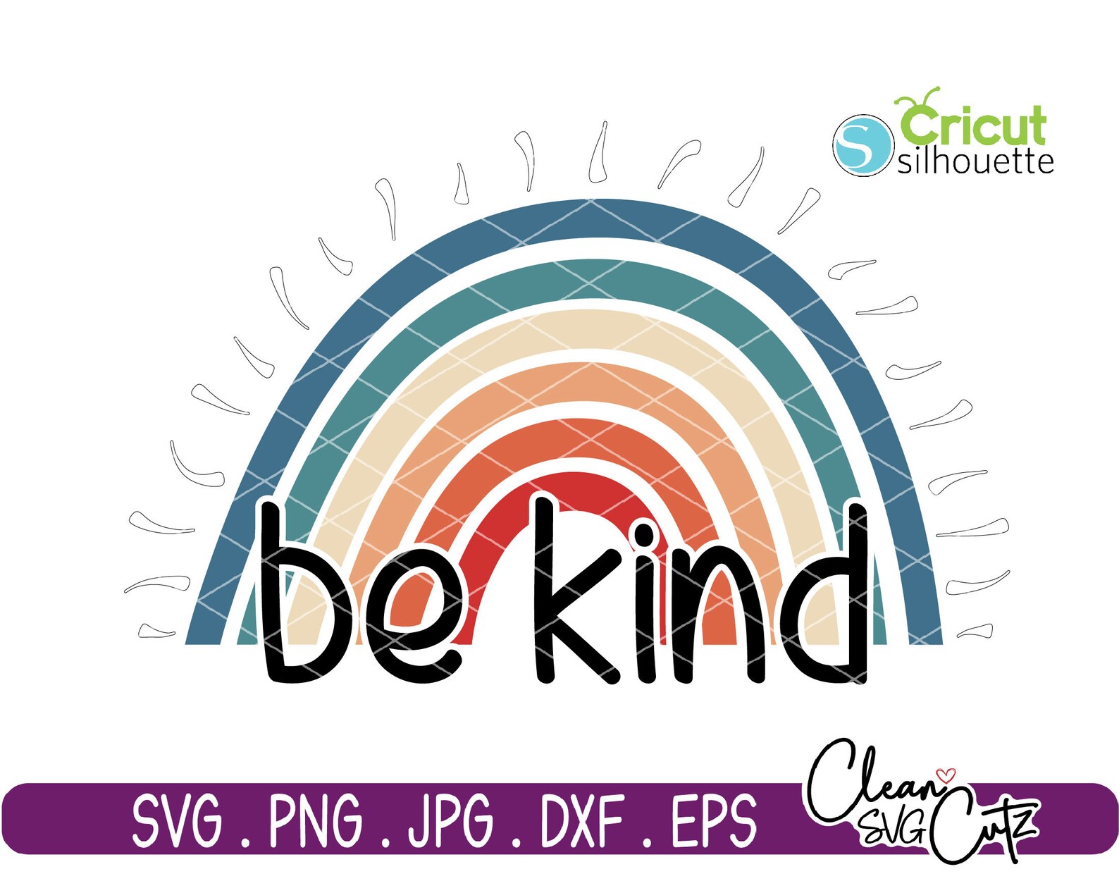 Be Kind Svg Rainbow SVG Kindness Svg Svg for Cricut - Etsy