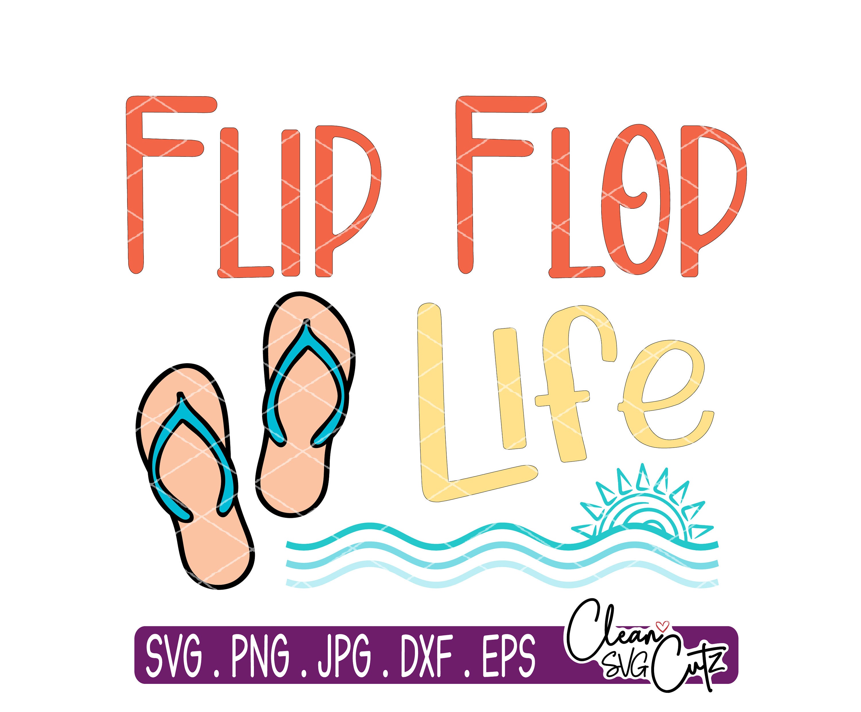 Flip Flop Life SVG Beach Svg Life is Better in Flip Flops - Etsy España