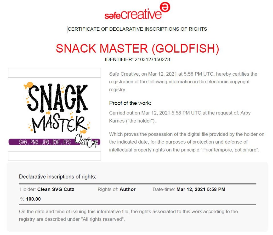 Snack Master SVG: Toddler Cut File (digital Download) - Etsy