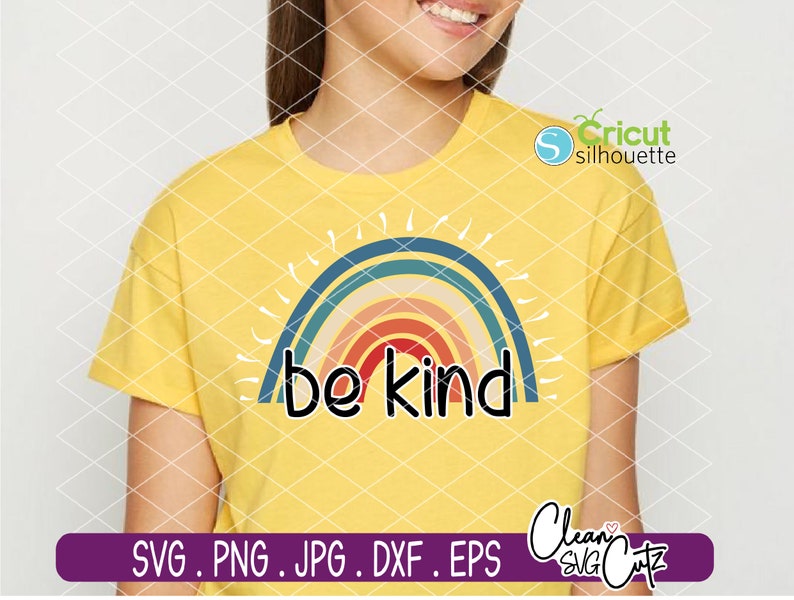 Be Kind Svg Rainbow SVG Kindness Svg Svg for Cricut - Etsy
