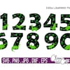 Dinosaur Numbers SVG, Dinosaur Font, Birthday Dino Svg, Dino Font, Dino ...