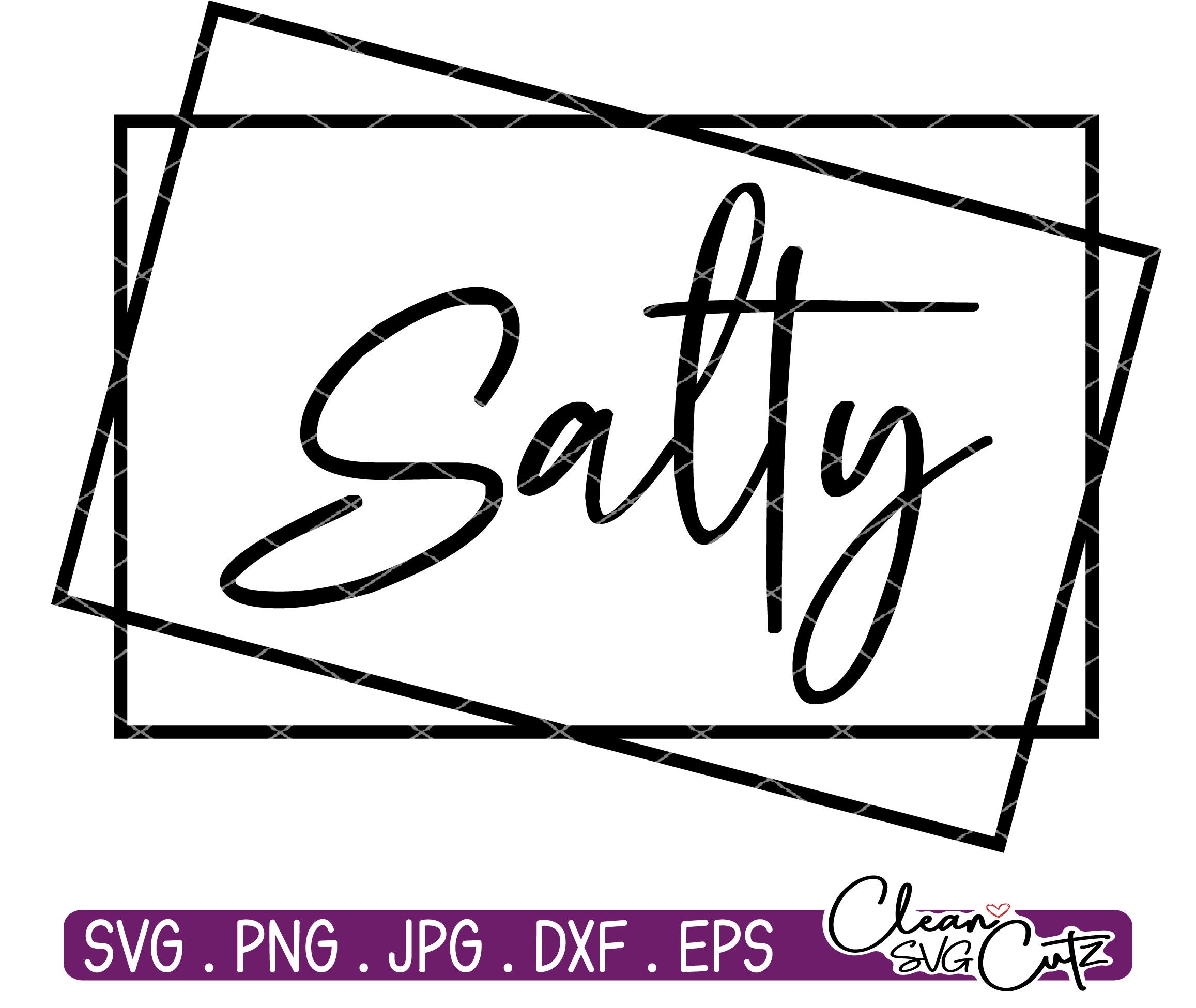 Salty Svg Boho Geometric SVG Svg Jpeg Png Files for Cutting | Etsy