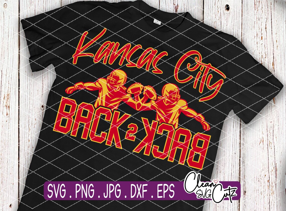 Kansas City Back to Back SVG Mahomes Svg KC Chiefs Svg I | Etsy