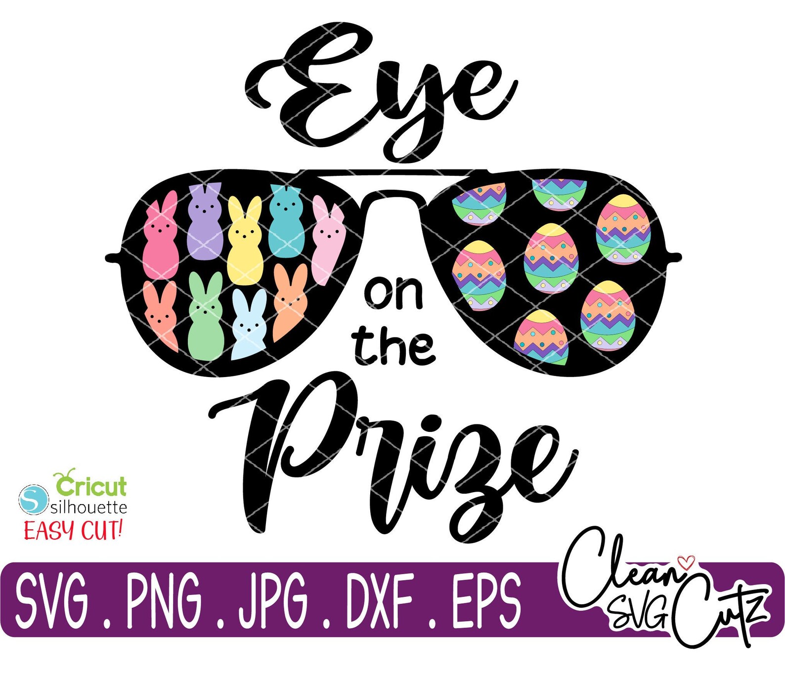 Easter SVG Eye on the Prize Svg Cricut Cut Files Layered | Etsy