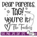 Parents Tag You're It SVG, End of School SVG, Peace Out Svg, Last Day ...