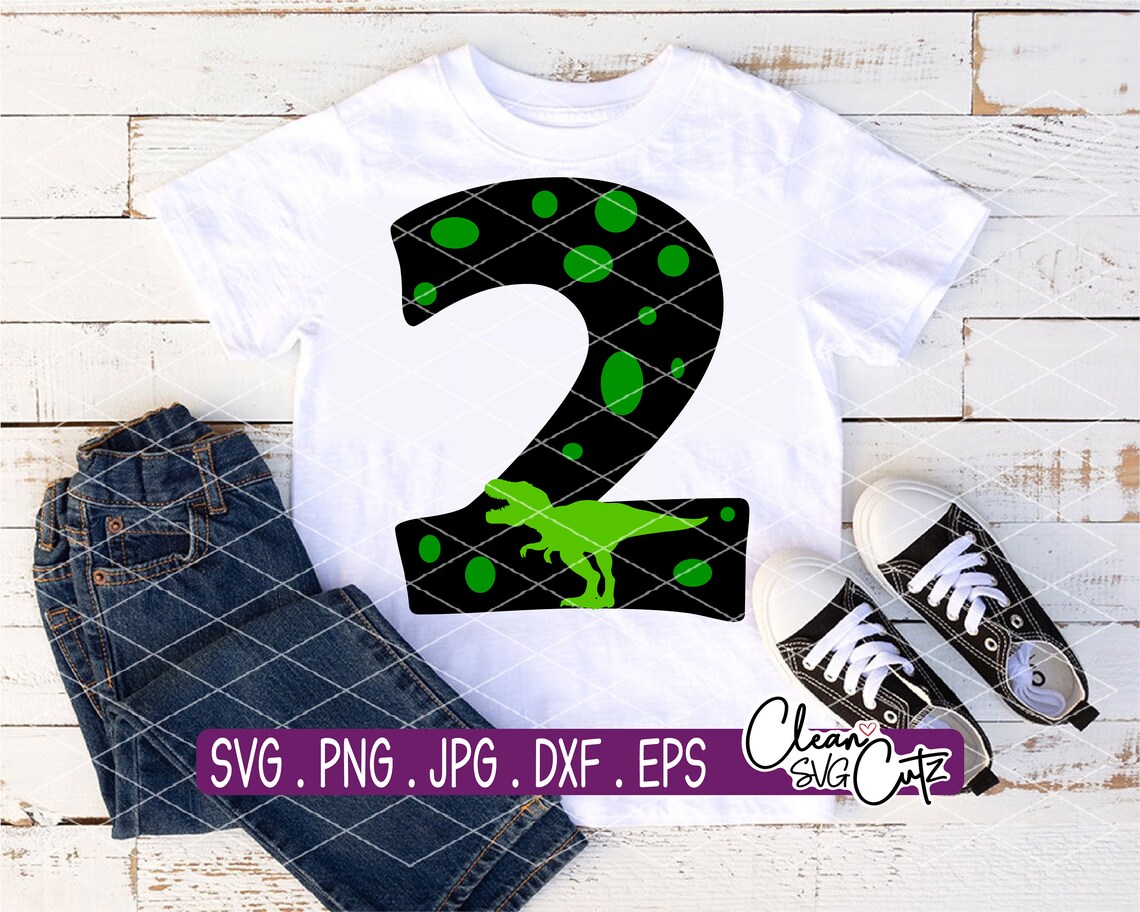 Dinosaur Numbers SVG Dinosaur Font Birthday Dino Svg Dino - Etsy