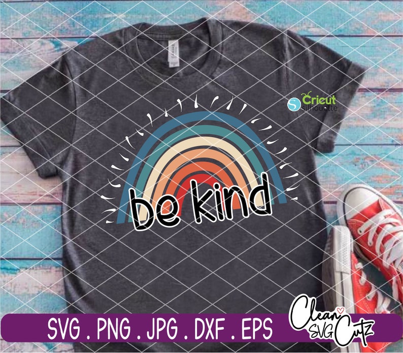 Be Kind Svg Rainbow SVG Kindness Svg Svg for Cricut - Etsy
