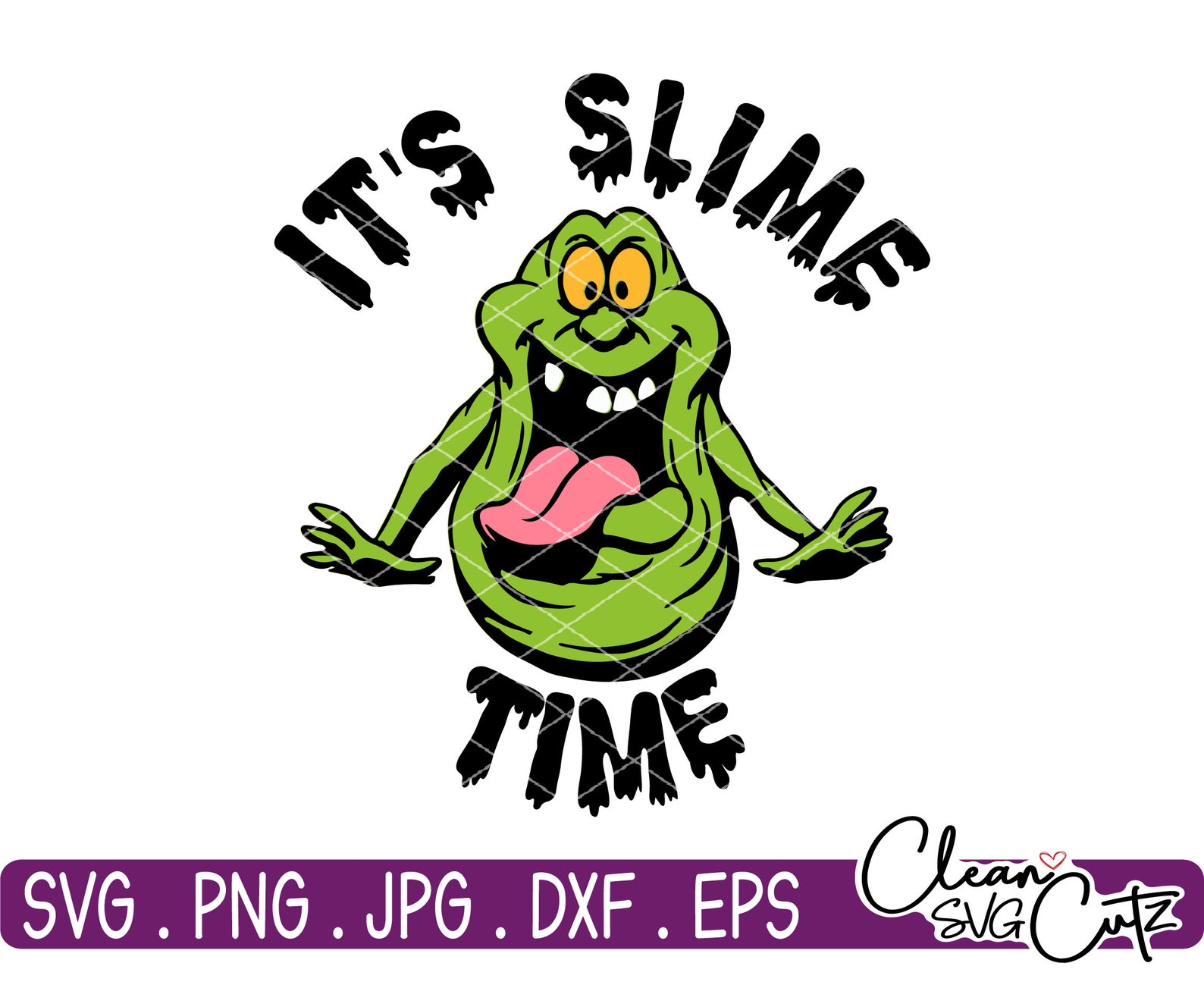 Its Slime Time SVG Slimer SVG Layered SVG Cut File Cricut | Etsy