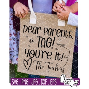 Parents Tag You're It SVG, End of School SVG, Peace Out Svg, Last Day ...