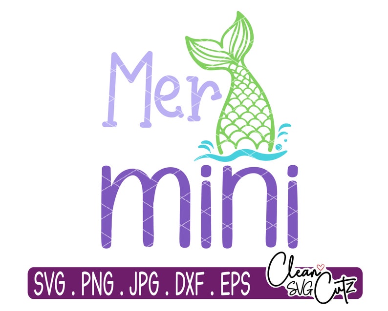 Mermaid Svg Mer Mama Svg Mama Svg Mer Mini Svg Baby - Etsy