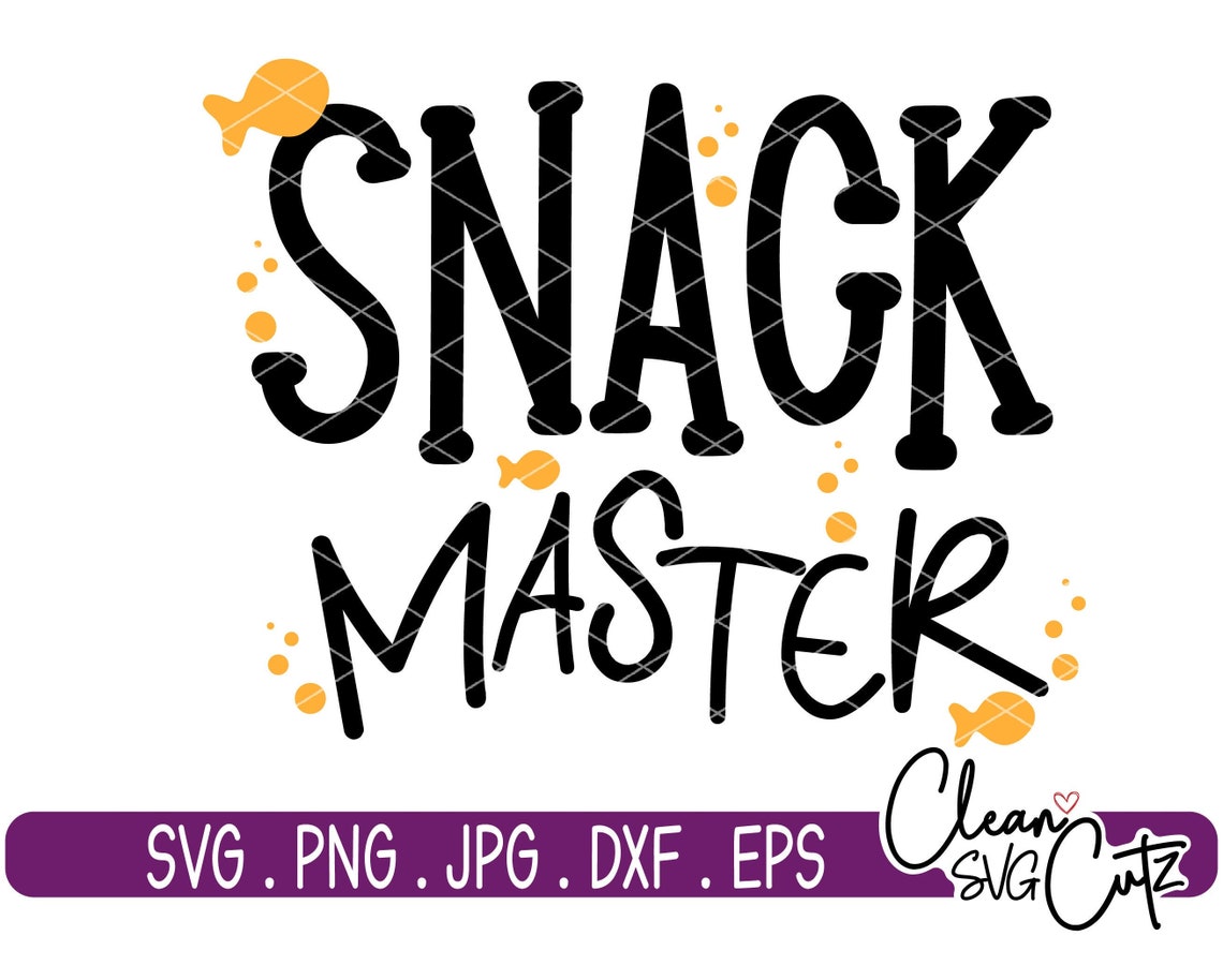 Snack Master SVG: Toddler Cut File (digital Download) - Etsy