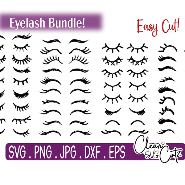 Eyelashes Svg - Etsy