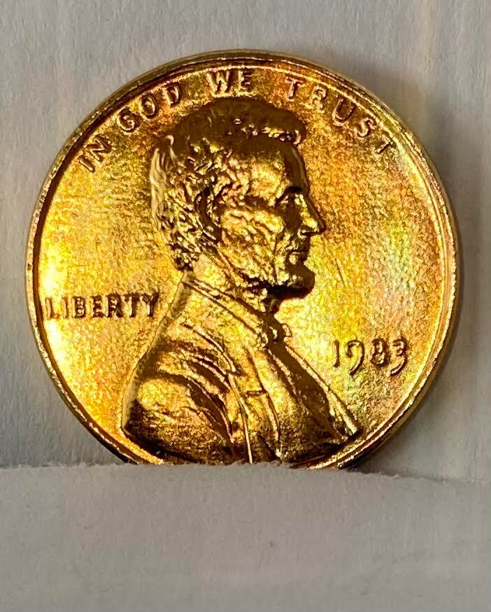 1983 "yellow" Lincoln Memorial One Cent Coin - Etsy