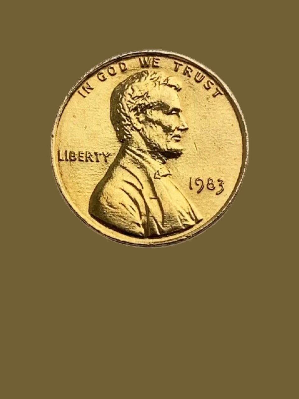 1983 "yellow" Lincoln Memorial One Cent Coin - Etsy
