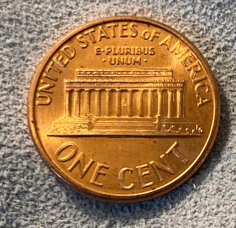 1992 Lincoln Memorial One Cent Coin - Etsy
