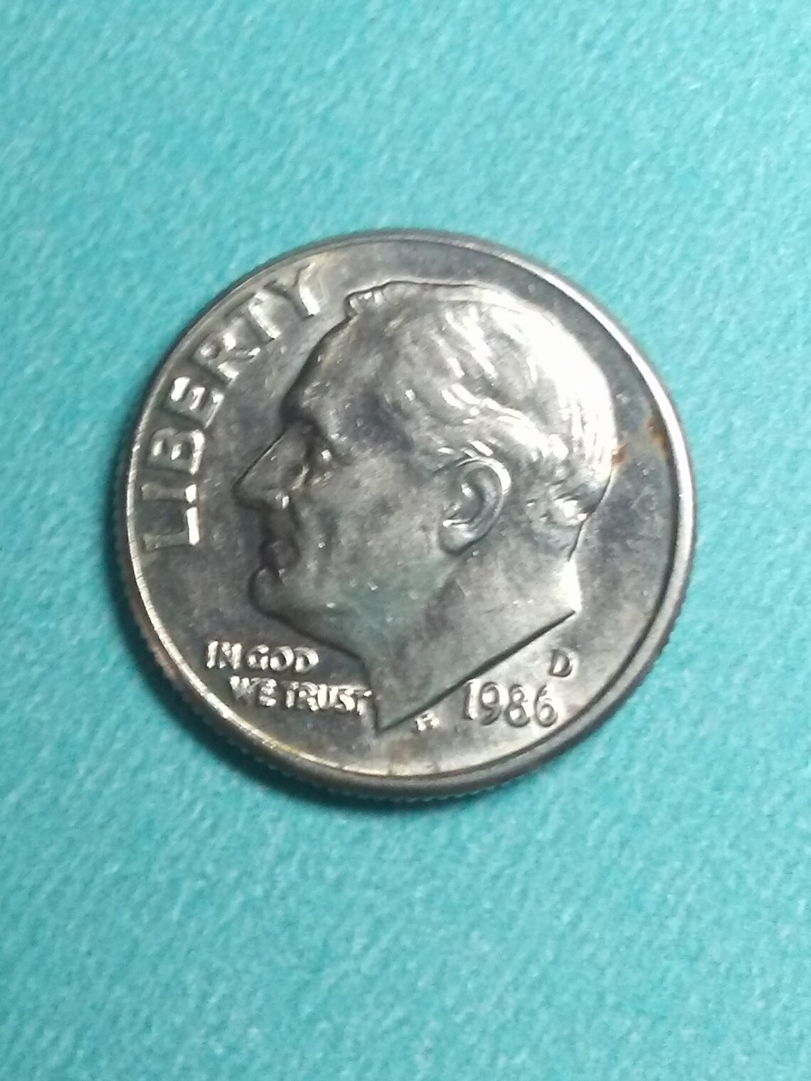 1986 D Roosevelt Dime - Etsy