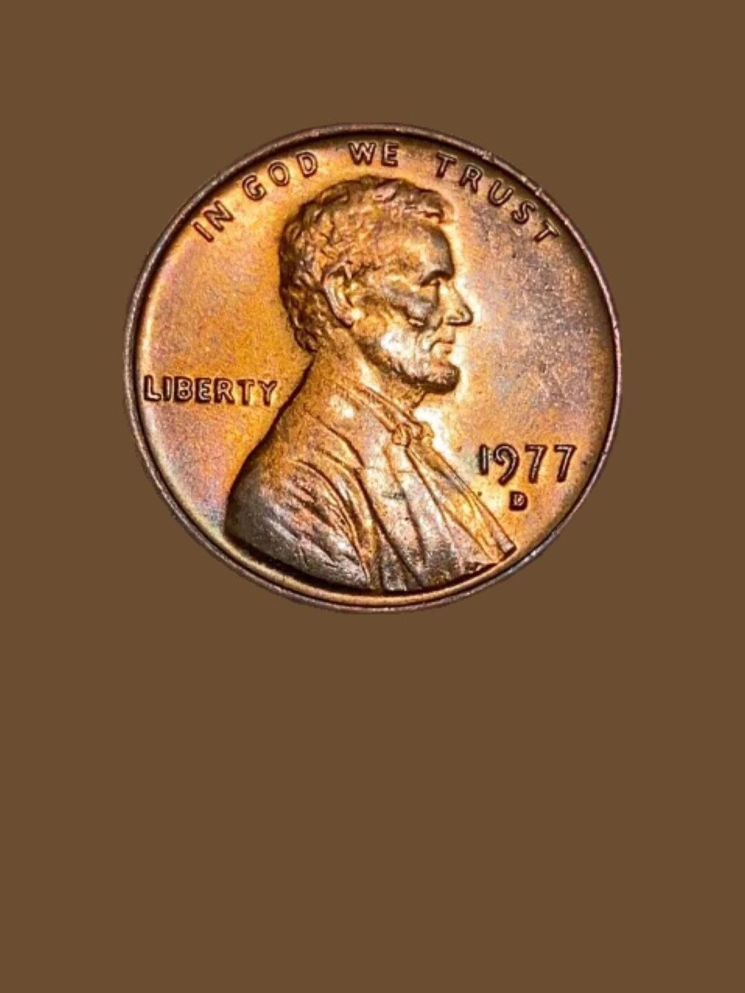 1977 D Two-toned Lincoln Memorial One Cent Coin - Etsy
