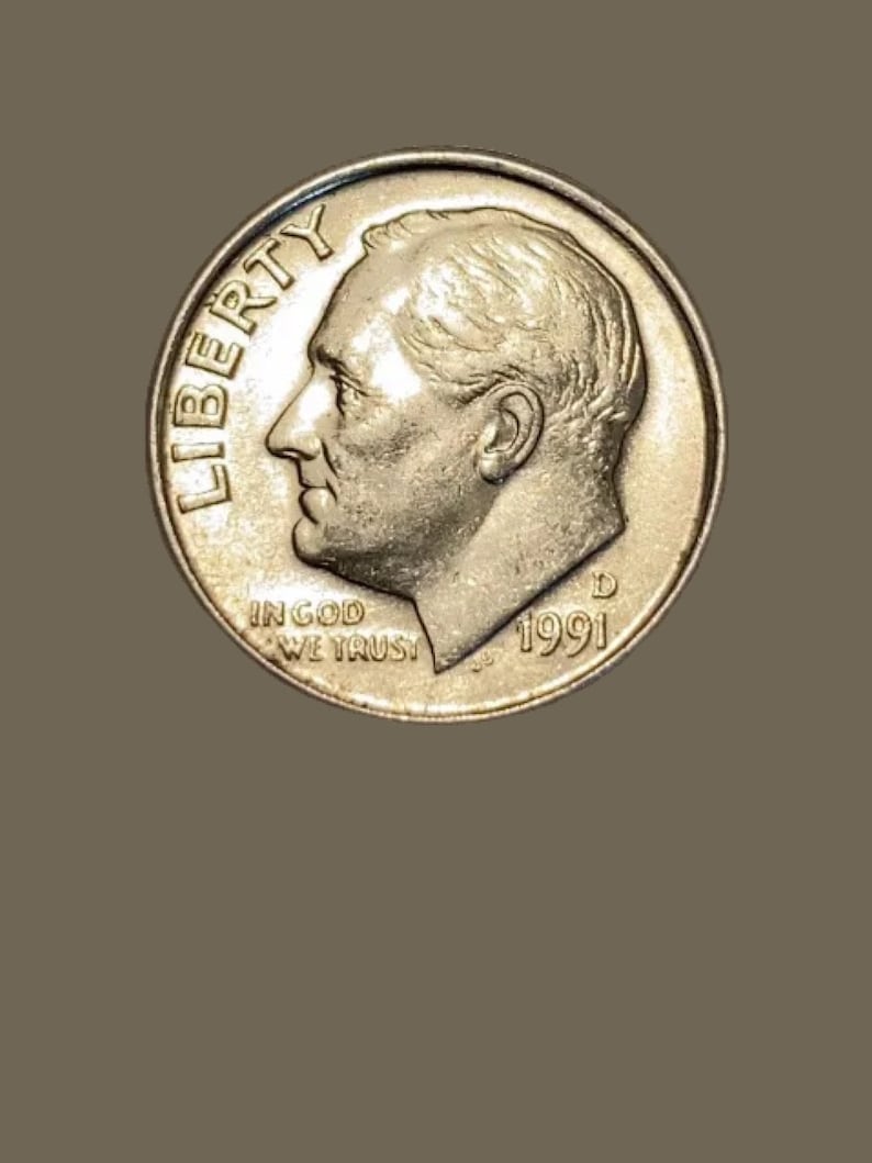 1991 D Roosevelt Dime - Etsy